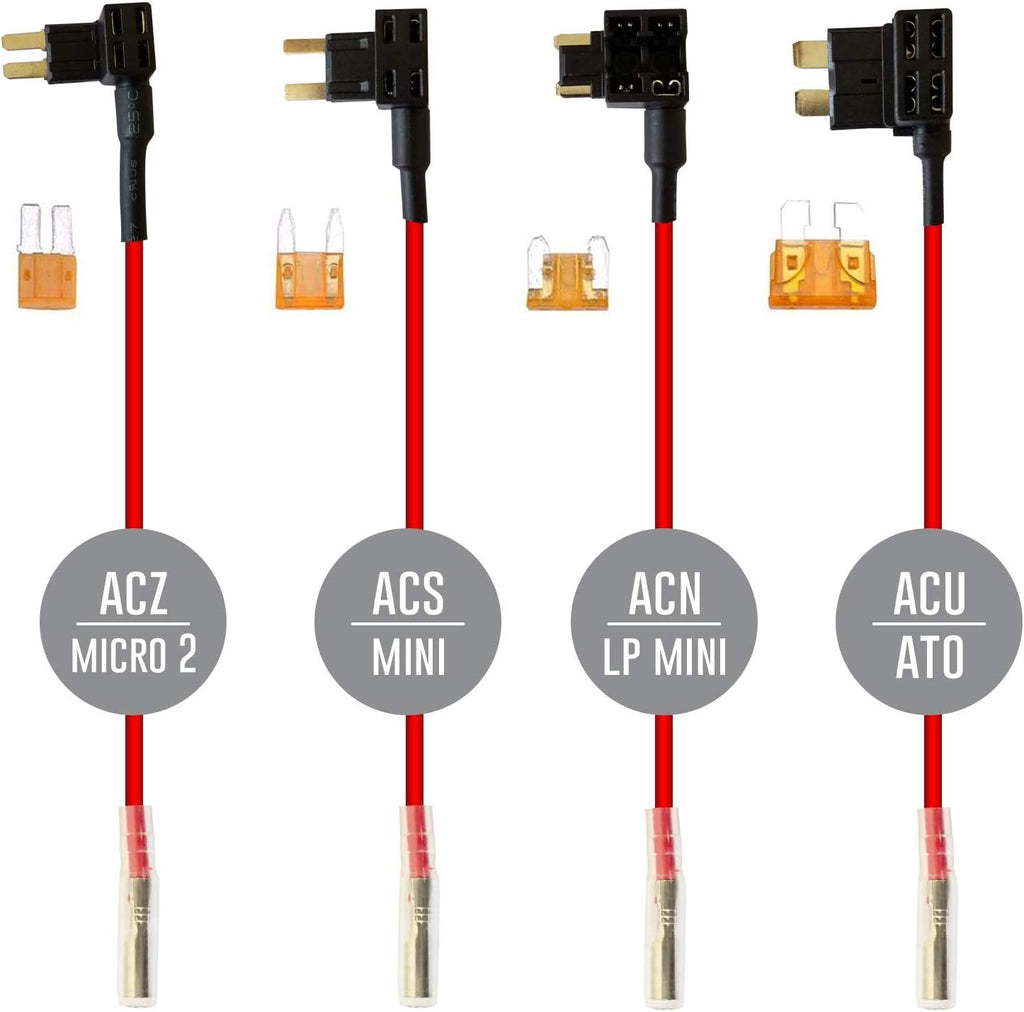 10 Pack 15ft MicroUSB & MiniUSB Hardwire Kit with Mini/LP Mini/ATO/Mic ...