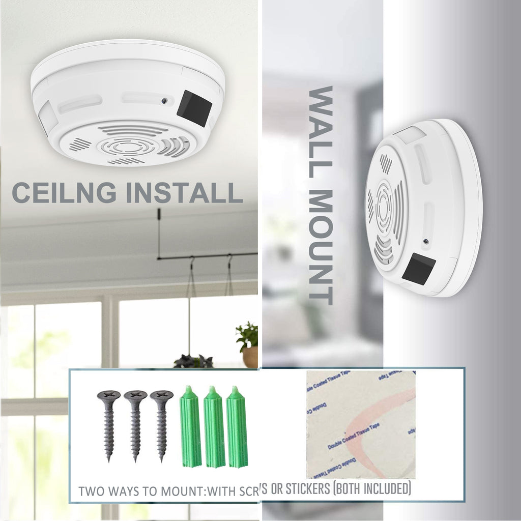 Dummy Smoke Detector 32Gb Included WiFi Motion Detection Hidden Survei ...